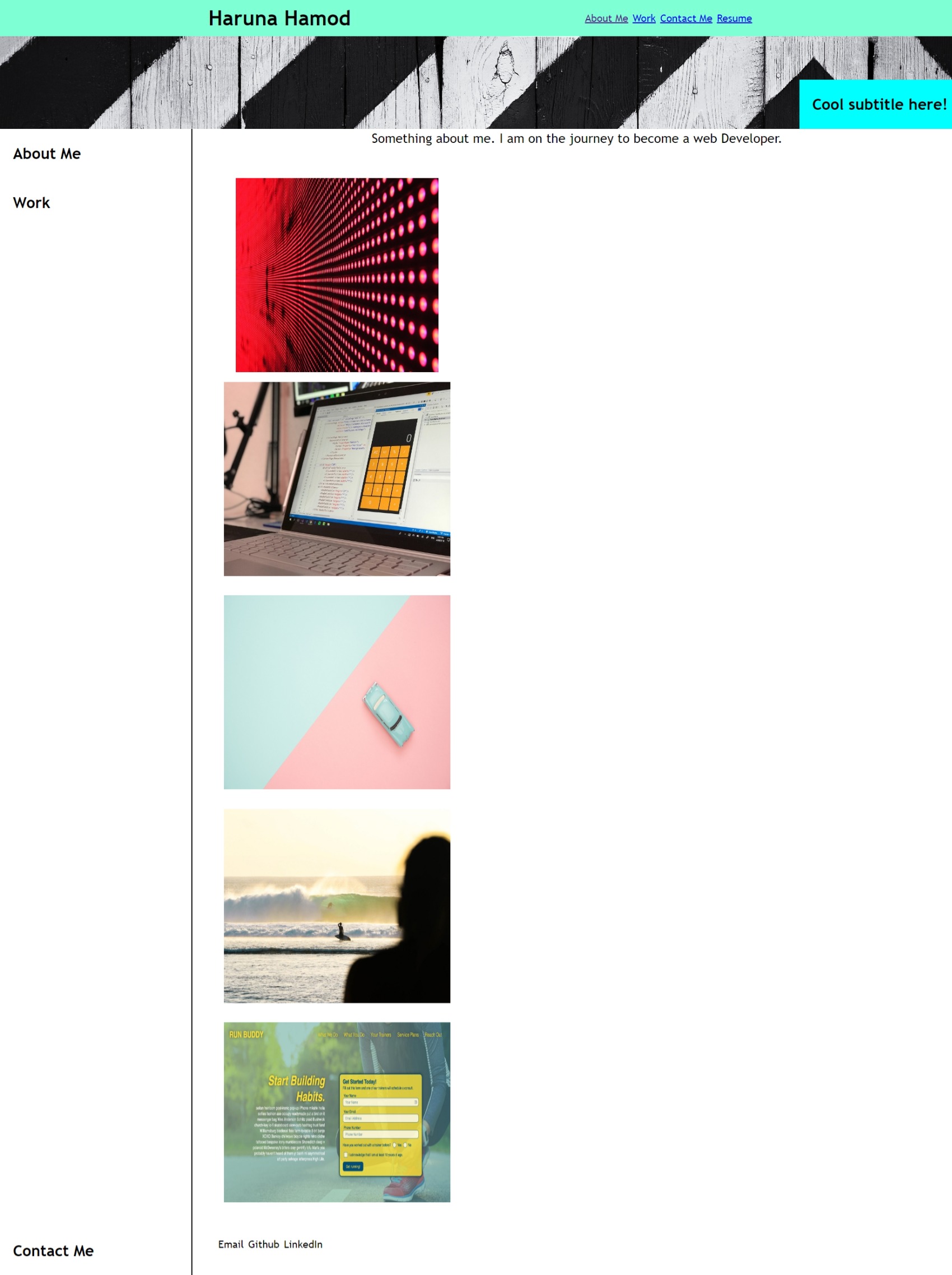 Haruna Bootstrap-portfolio
